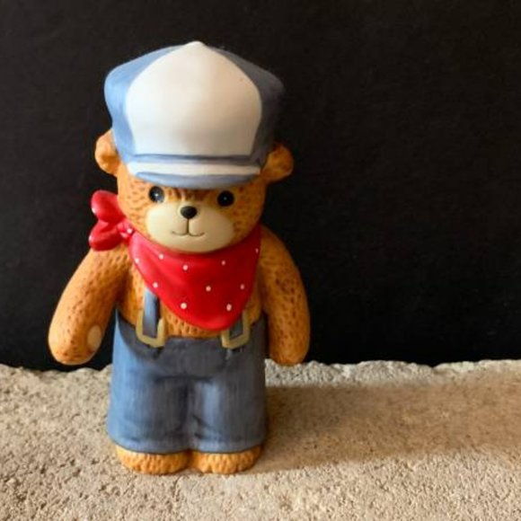Enesco | Accents | Lucy Me 984 Train Conductor Bear Porcelain Figurine ...